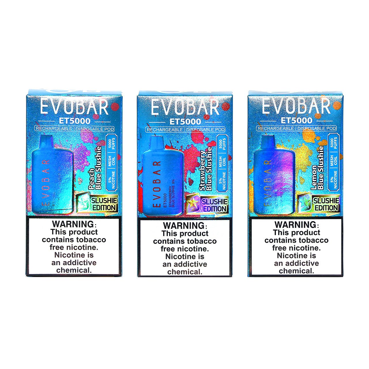 EVOBAR ET5000 Slushie Edition Vape |All flavors | ET5000 vape