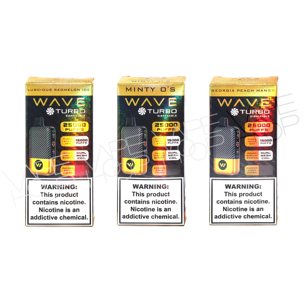 Wave Turbo 25K Vape Disposable | $16.99 | Authentic Wave 25000 Puffs