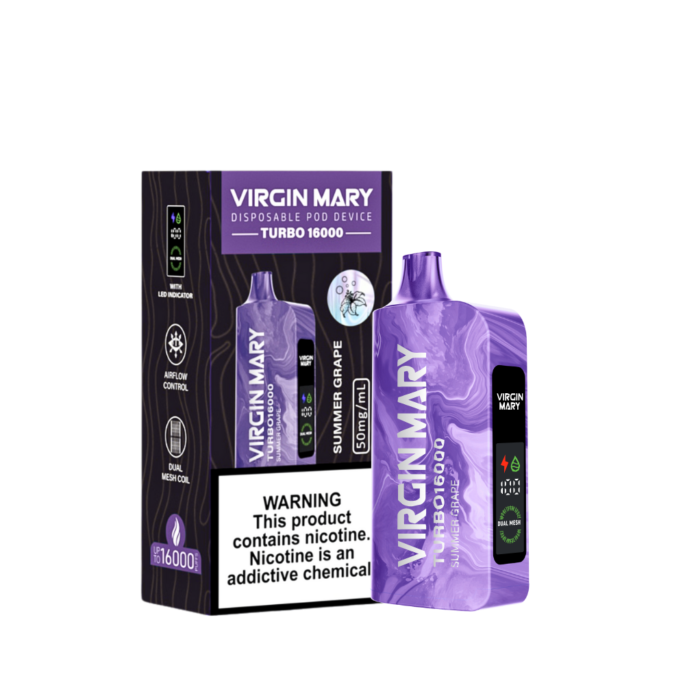 Virgin Mary Turbo Vape Disposable | 17.99 | Virgin Mary Turbo 16000 puffs